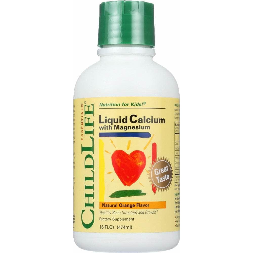 Childlife Essentials Liquid Calcium with Magnesium Natural Orange ...