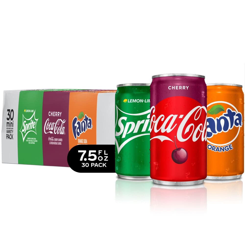 Coca-Cola Mini Cans Variety Pack, 30 pk./7.5 oz. | ShelHealth