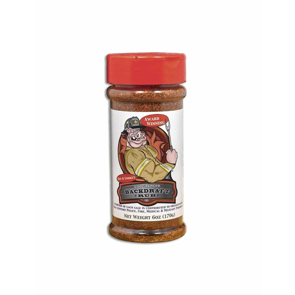 CODE 3 SPICES: Backdraft Rub, 5.5 oz (Case of 4) | ShelHealth