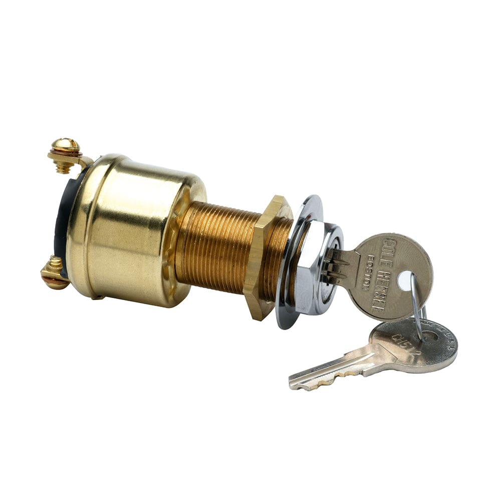 Cole Hersee 2 Position Brass Ignition Switch | ShelHealth