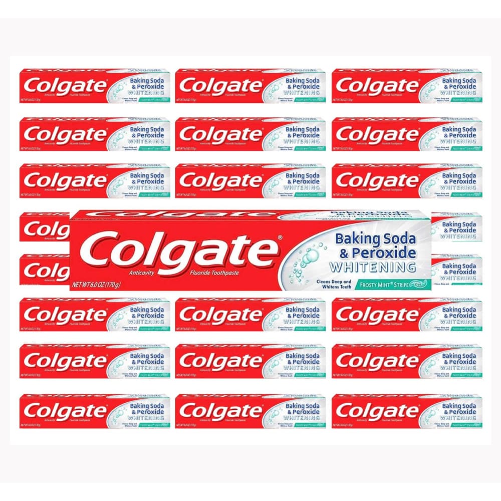 Colgate Baking Soda & Peroxide Whitening Toothpaste Frosty Mint Stripe ...