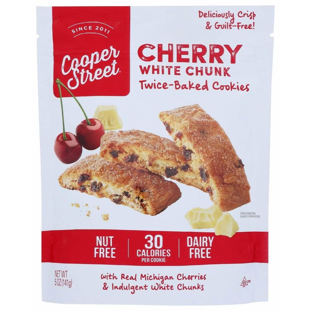 COOPER STREET Cherry White Chunk Twice Baked Cookies, 5 oz (Case of 4 ...