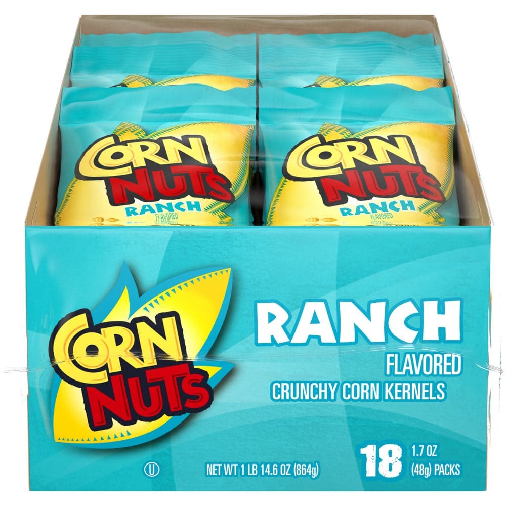 Corn Nuts Ranch Crunchy Corn Kernels (1.7 oz., 18 pk.) (Pack of 2 ...