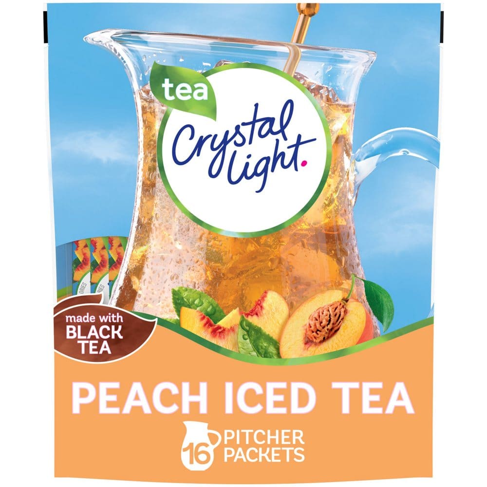 Crystal Light Peach Iced Tea Powdered Drink Mix (4.55 oz.) (Pack of 2 ...