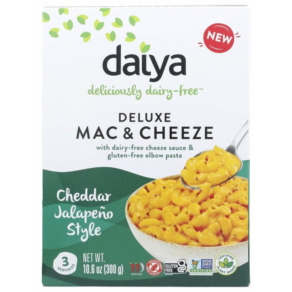 DAIYA: Mac & Cheese Del Cheddar Jalpno, 10.6 oz (Case of 4) | ShelHealth