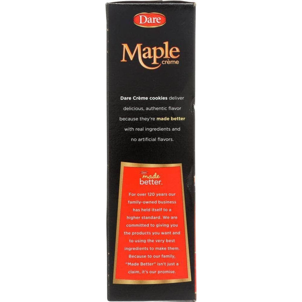 Dare Maple Creme Cookies, 10.6 oz (Case of 4) | ShelHealth