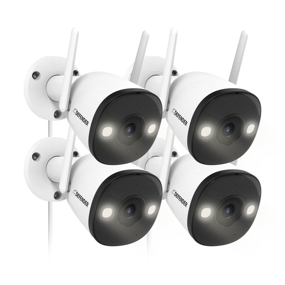 Defender Guard Pro 2K WiFi. Plug-In Power Security Camera with Color ...