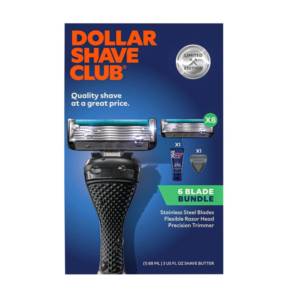Dollar Shave Club 6-Blade Bundle & Travel Kit | ShelHealth