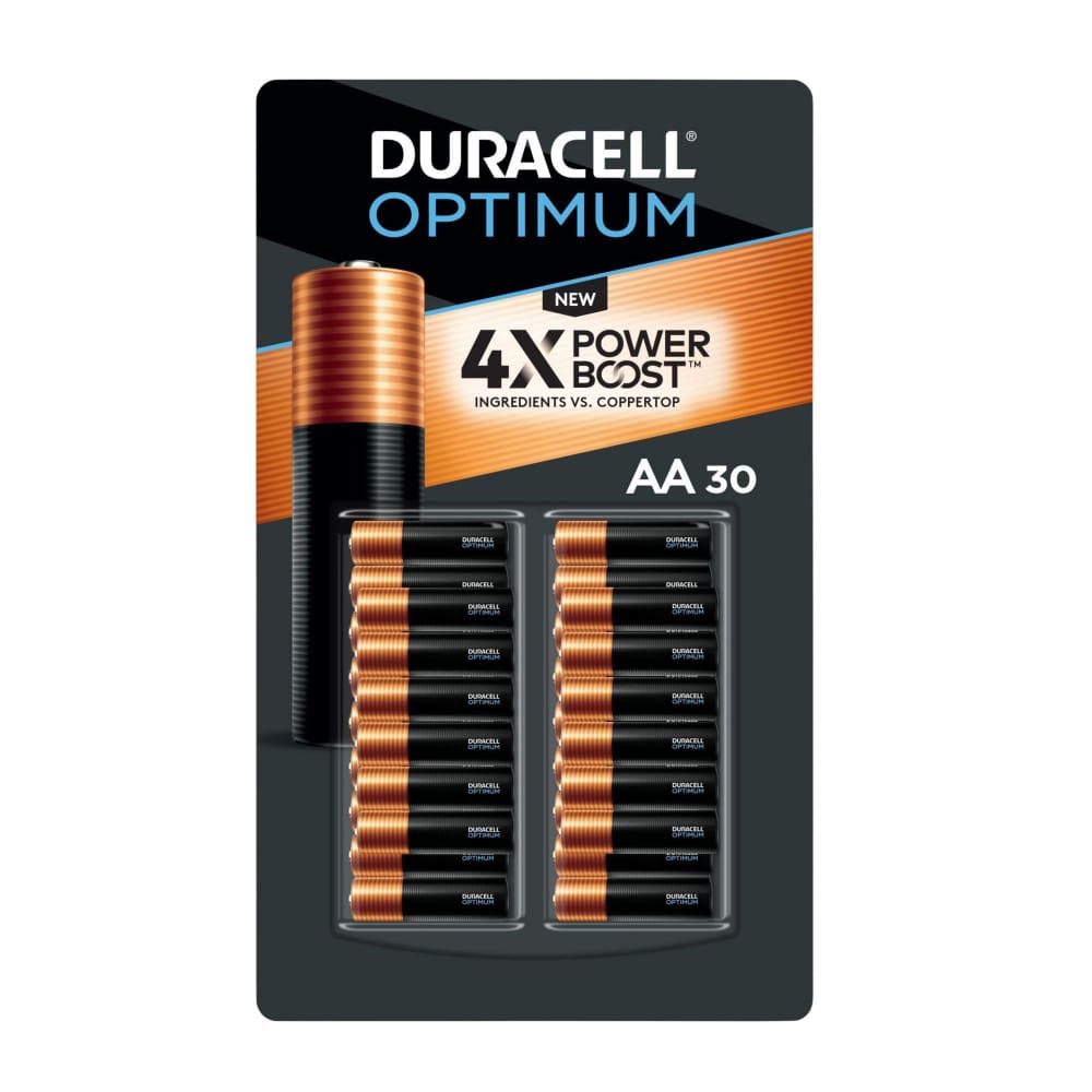 Duracell Optimum AA30 Batteries | ShelHealth
