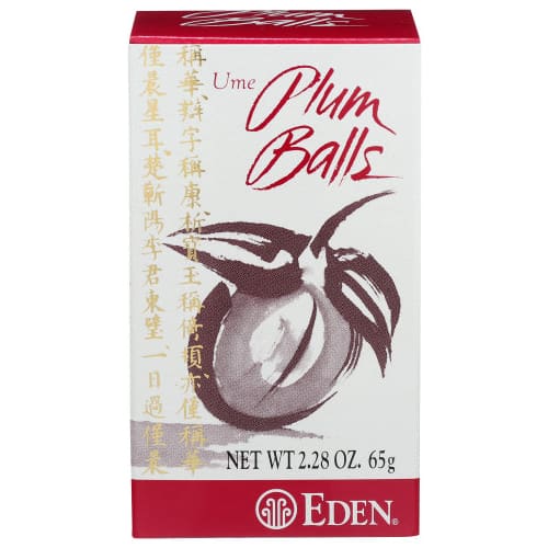 EDEN FOODS: Ume Plum Balls 300Ct, 2.28 OZ | ShelHealth