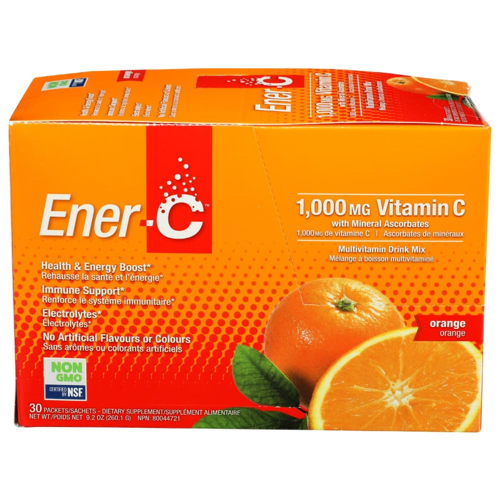 ENER C: Orange Multivitamin Drink Mix 1000mg, 30 pc | ShelHealth
