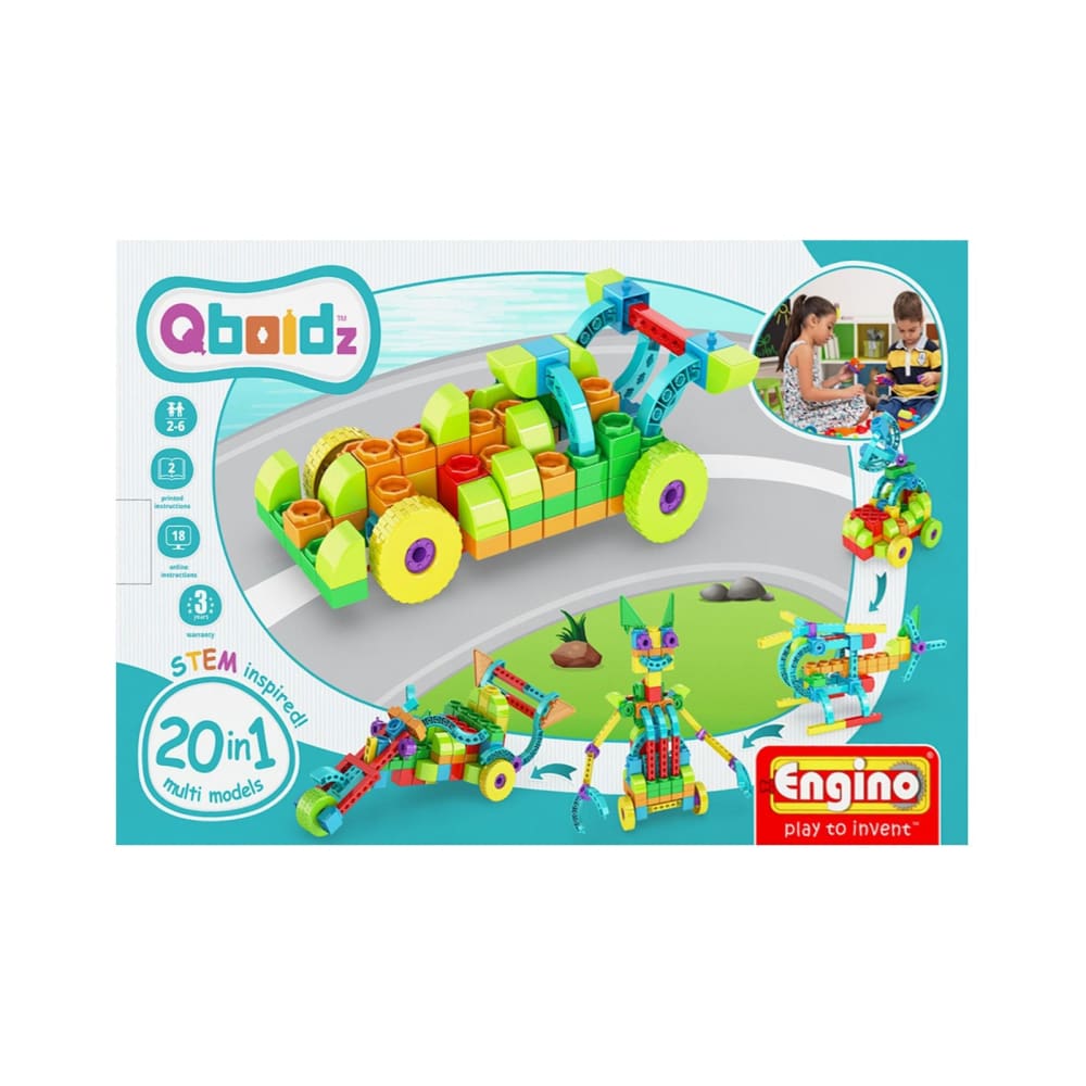 Engino Qboidz 20-in-1 Multi Models Building Set | ShelHealth