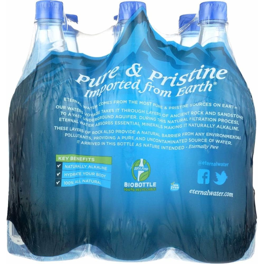 Eternal Naturally Alkaline Spring Water 6 Count, 202.8 Fo | ShelHealth