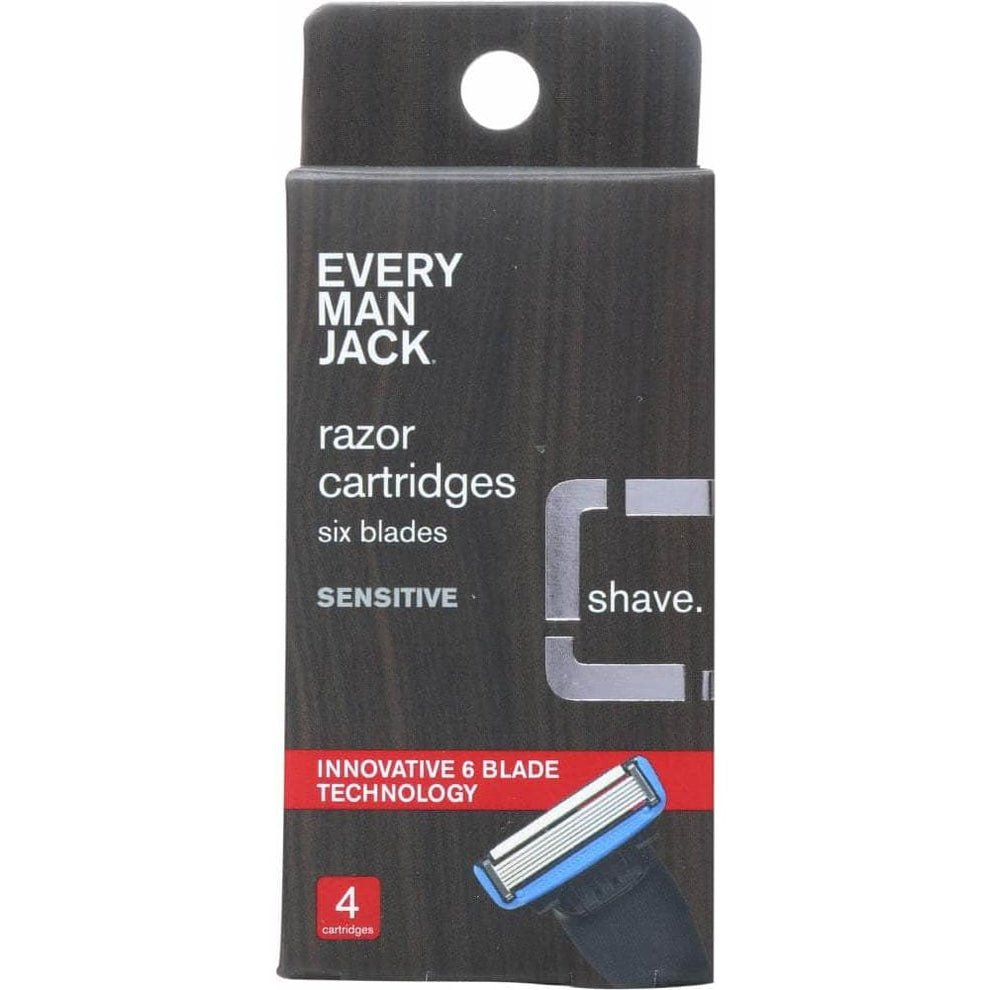 Every Man Jack Sensitive Razor Cartridges 6 Blades, 4 Each | ShelHealth