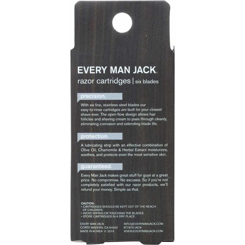 Every Man Jack Sensitive Razor Cartridges 6 Blades, 4 Each | ShelHealth
