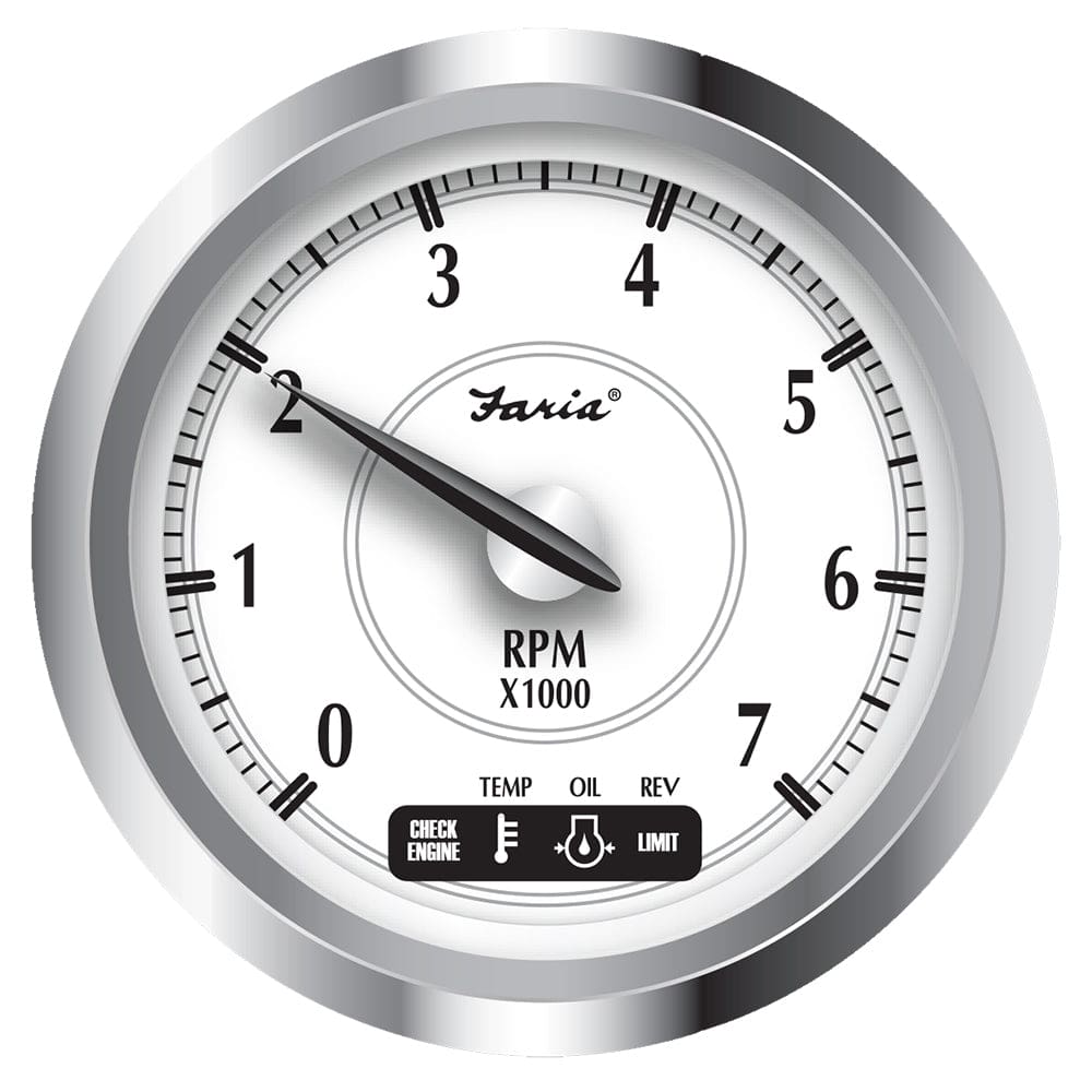 Faria Newport SS 4" Tachometer w/ System Check Indicator f/ Suzuki Gas ...