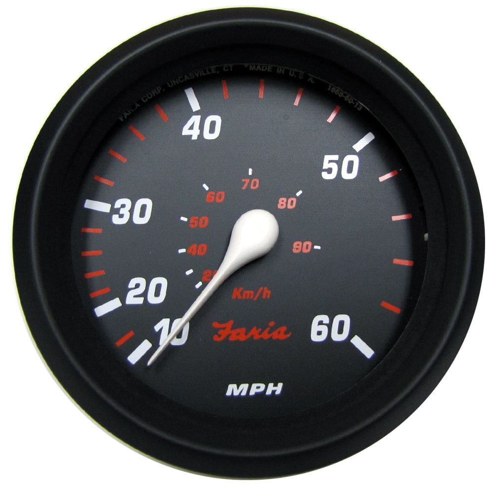 Faria Professional Red 4" Speedometer (60 MPH) | ShelHealth
