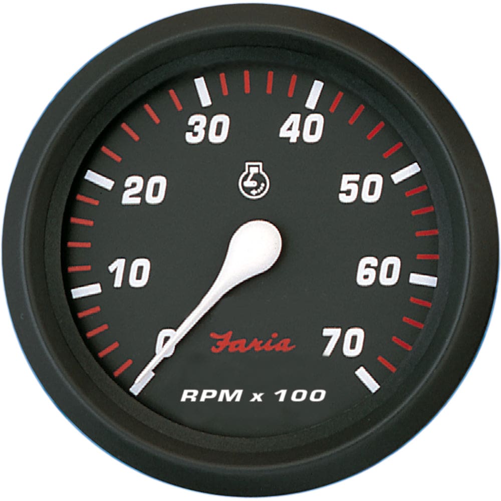 Faria Professional Red 4" Tachometer - 7,000 RPM | ShelHealth