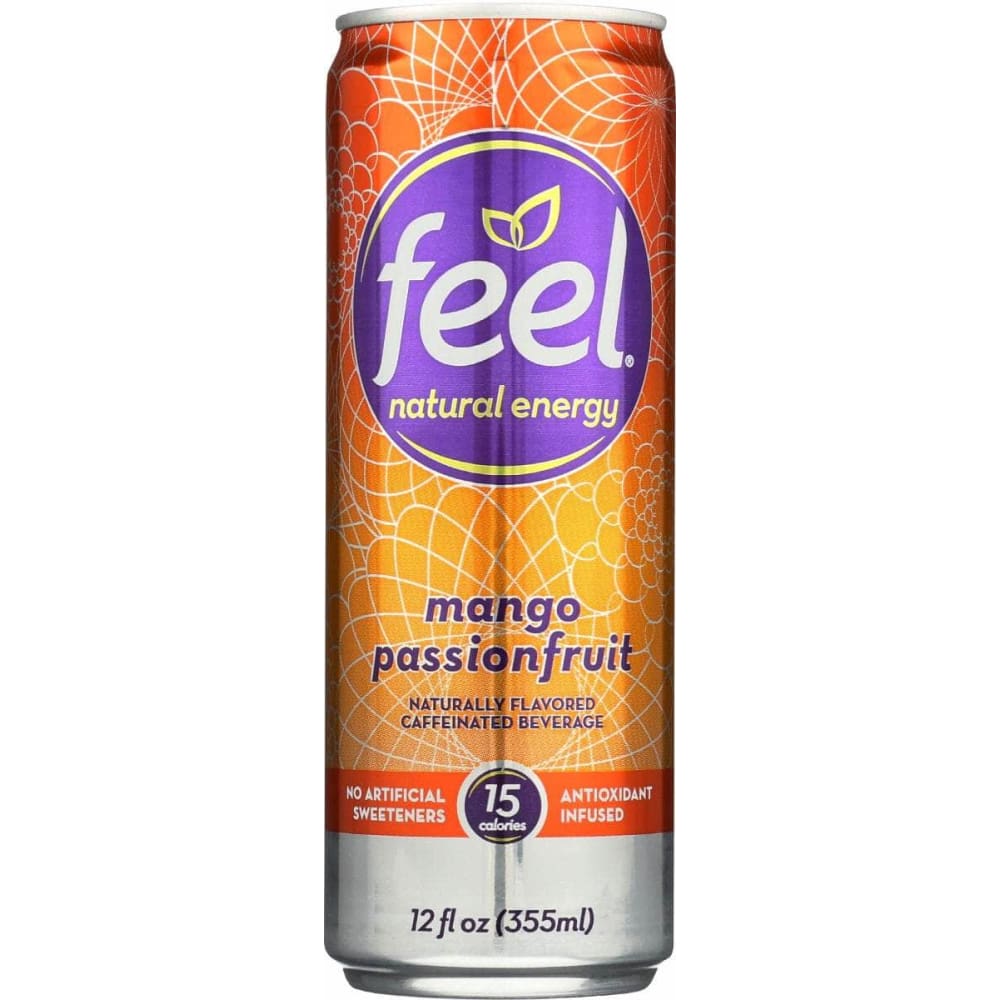 FEEL NATURAL ENERGY: Mango Passionfruit Energy Drink, 12 oz (Case of 5 ...