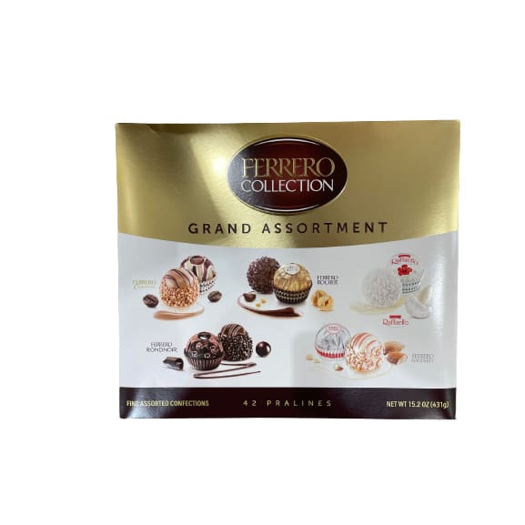 Ferrero Rocher Grand Assortment Candies Collection, 25.2 oz. | ShelHealth