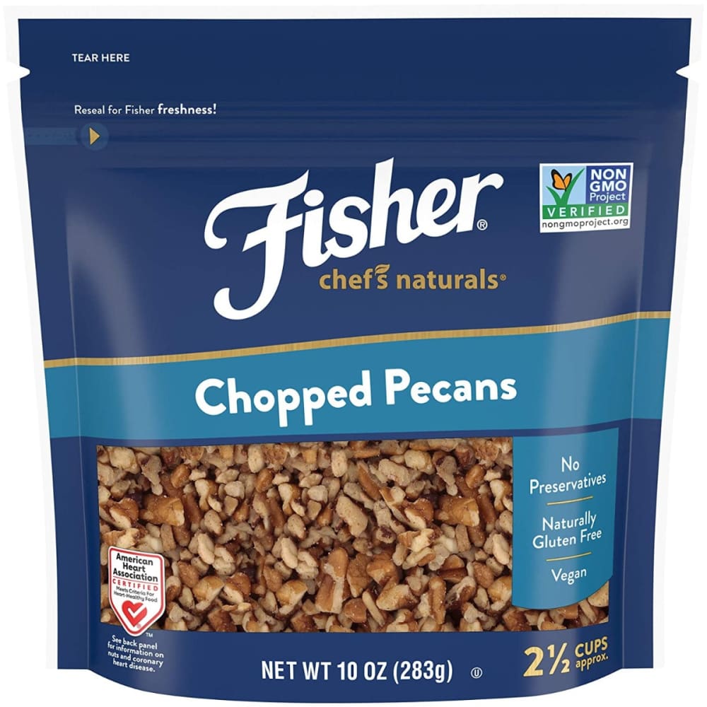 FISHER: Chopped Pecans, 10 oz (Pack of 2) | ShelHealth