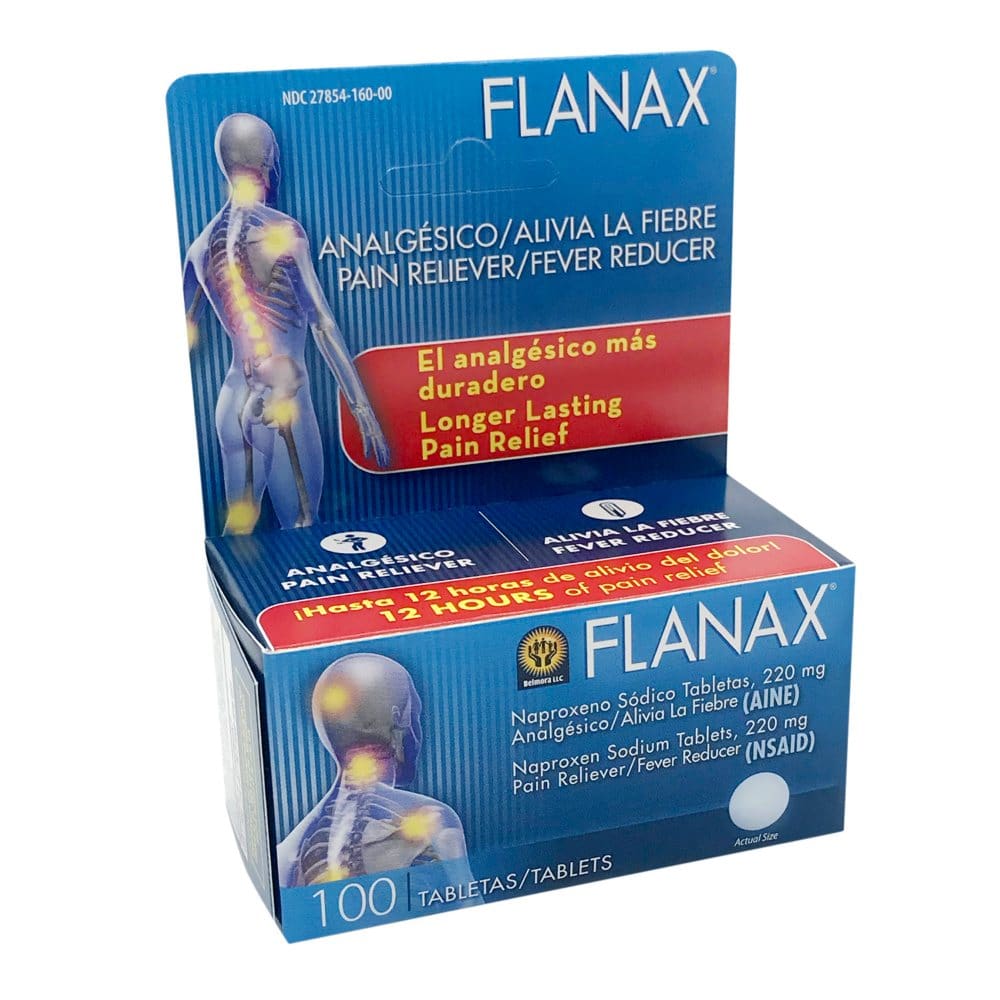 Flanax Pain Reliever Tablets (100 ct.) (Pack of 2) | ShelHealth