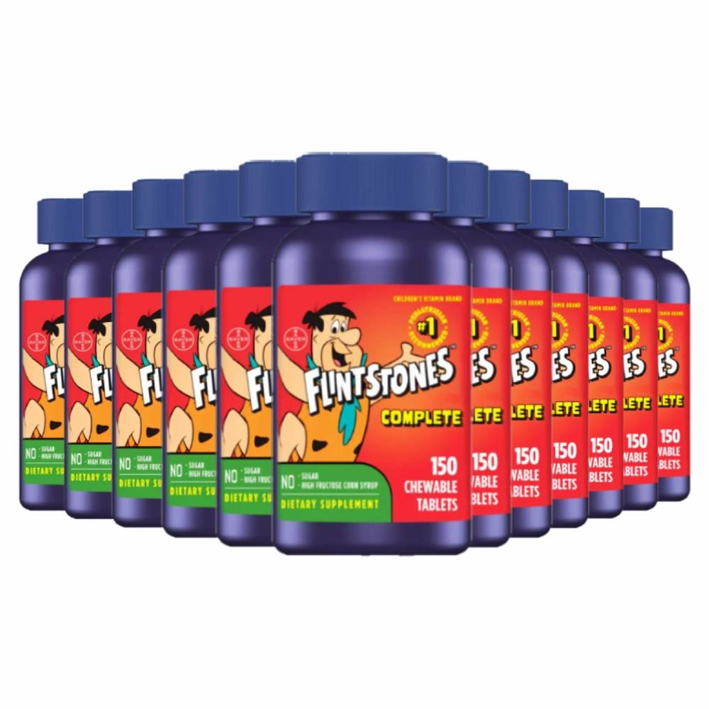 Flintstones Complete Children's Multivitamin Supplement 150 ct - 12 ...