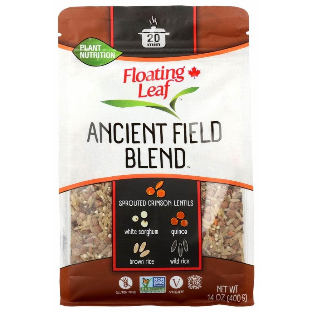FLOATING LEAF: Rice Ancient Field Blend, 14 oz (Case of 3) | ShelHealth