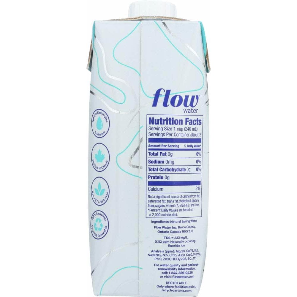 Flow Original Alkaline Spring Water, 16.9 Oz (Case of 5) | ShelHealth