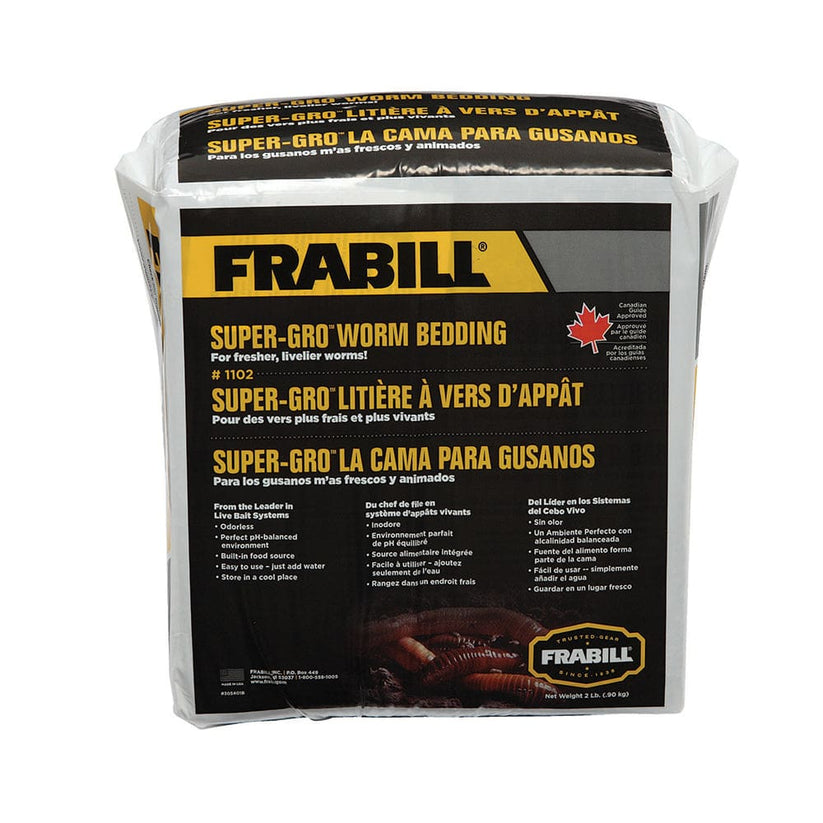 Frabill Super-Gro® Worm Bedding - 2lbs (Pack of 4) | ShelHealth