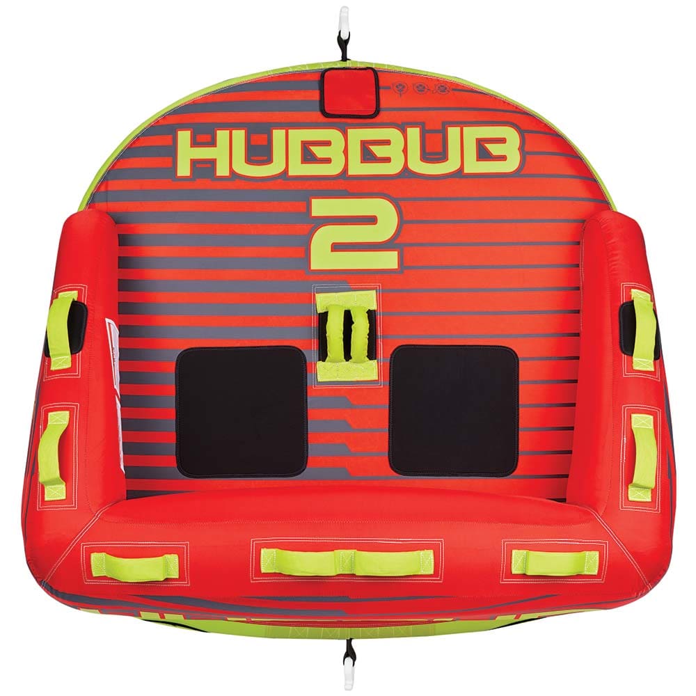Full Throttle Hubbub 2 Towable Tube - 2 Rider - Red | ShelHealth