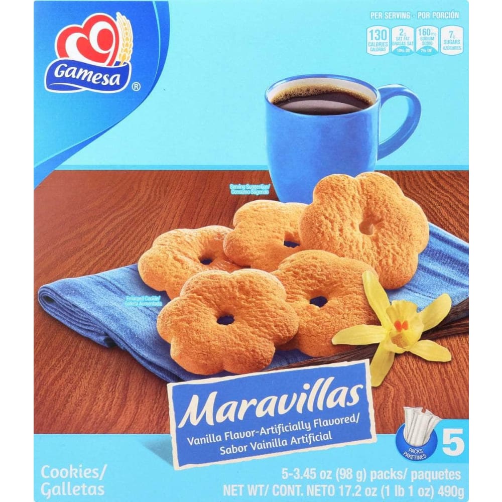 GAMESA Cookie Maravillas Vanilla, 17.2 oz (Case of 3) | ShelHealth