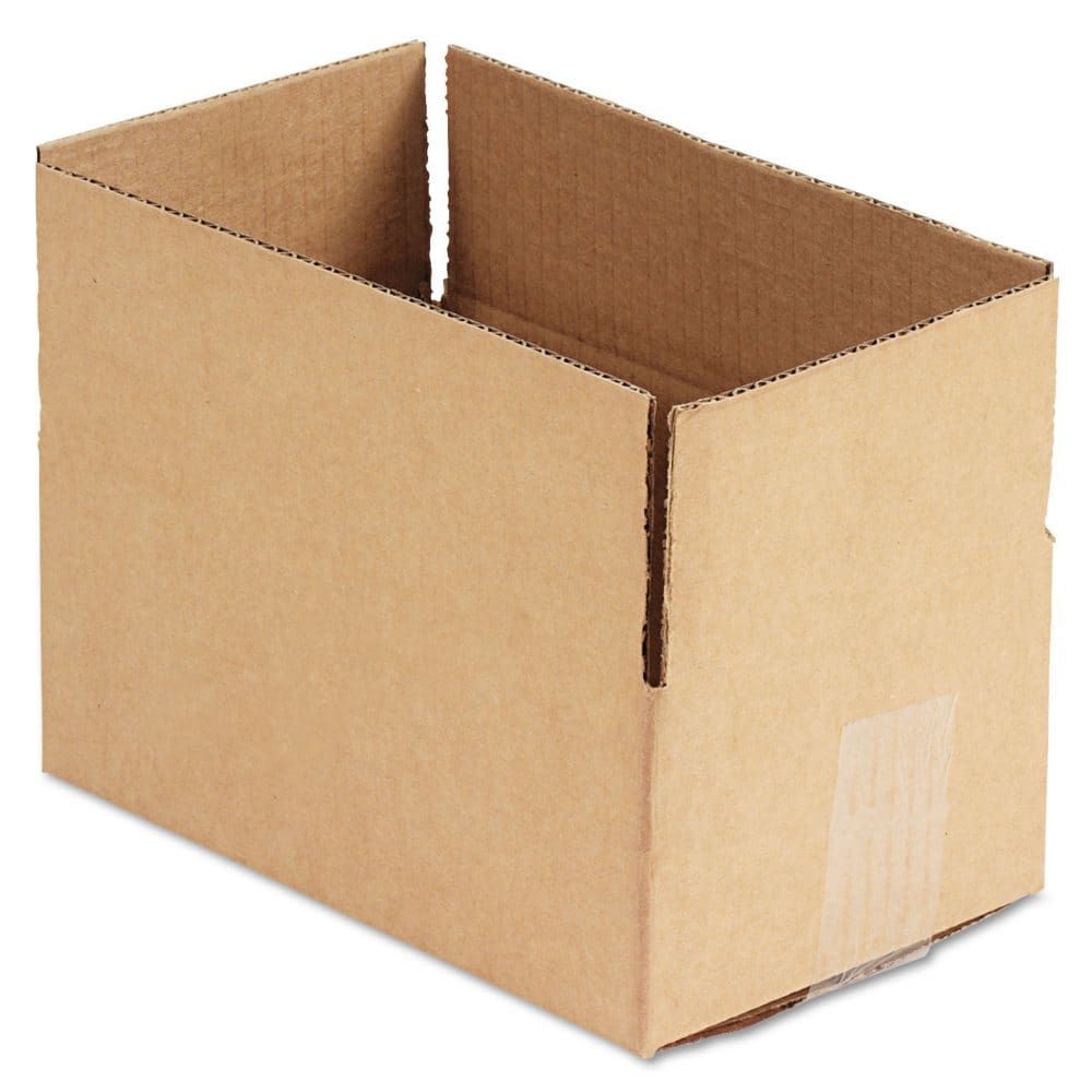 General Supply Brown Corrugated - Fixed-Depth Shipping Boxes, 10" L x 6 ...