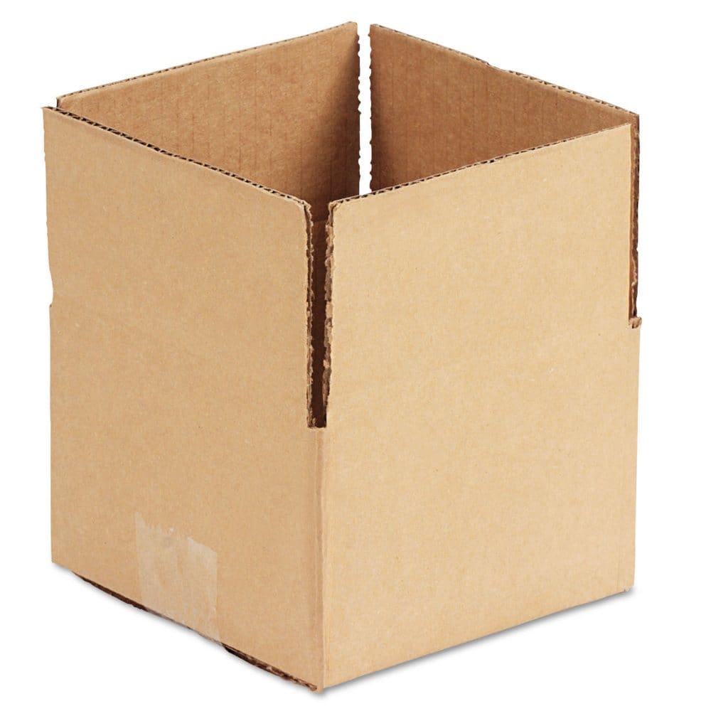 General Supply Brown Corrugated - Fixed-Depth Shipping Boxes, 6" L x 6 ...