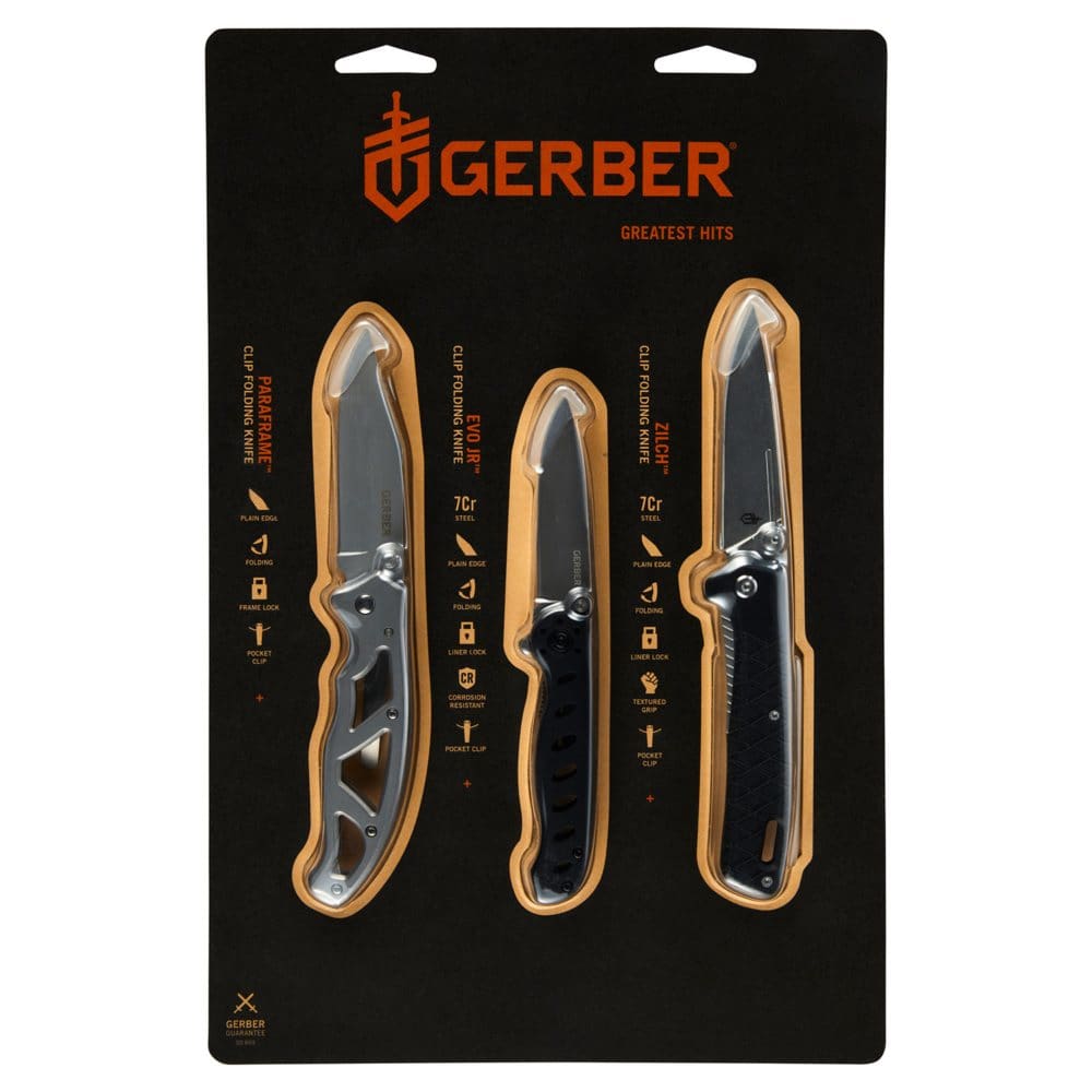 Gerber 3-Piece Folding Knife Set | ShelHealth