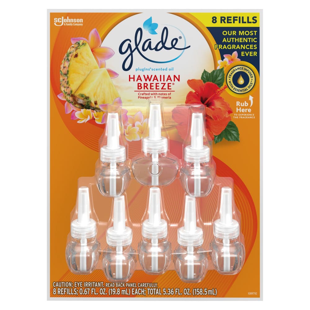 Glade Hawaiian Breeze Refill Pack, 8 ct. | ShelHealth