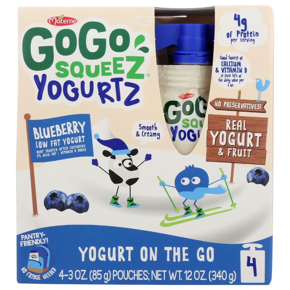 GOGO SQUEEZ: Yogurt Blueberry, 12 oz (Case of 4) | ShelHealth