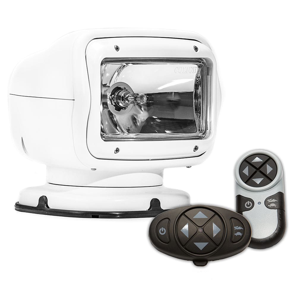 Golight Radioray GT Series Permanent Mount - White Halogen - Wireless Handheld & Wireless Dash ...