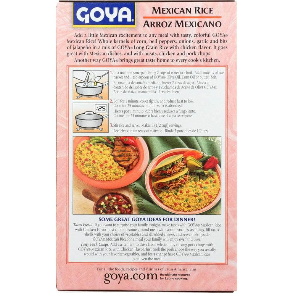 GOYA: Mexican Rice Mix Chicken Flavor, 7 oz (Case of 4) | ShelHealth
