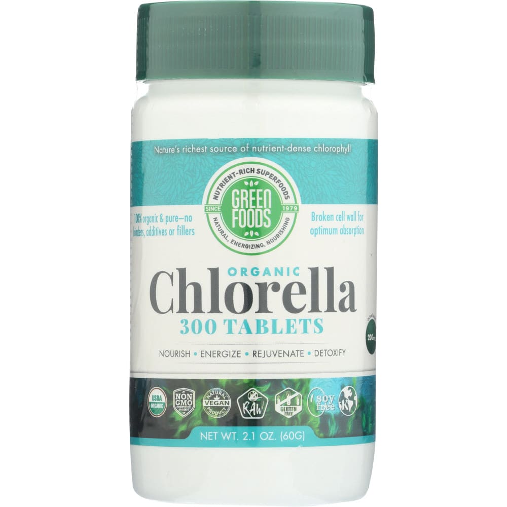 GREEN FOODS: Chlorella Tabs 200Mg, 300 tb | ShelHealth