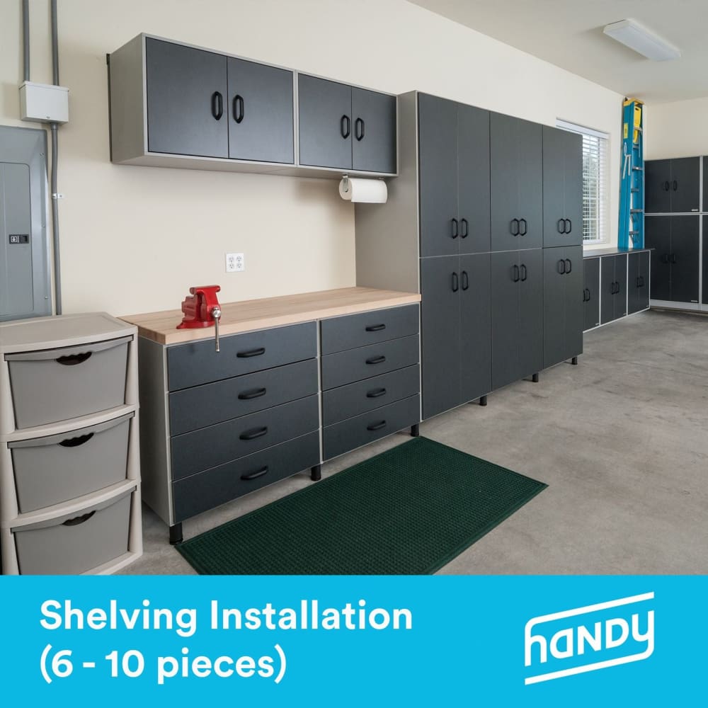 Handy Shelving Assembly and Installation Service, 6-10 pieces | ShelHealth