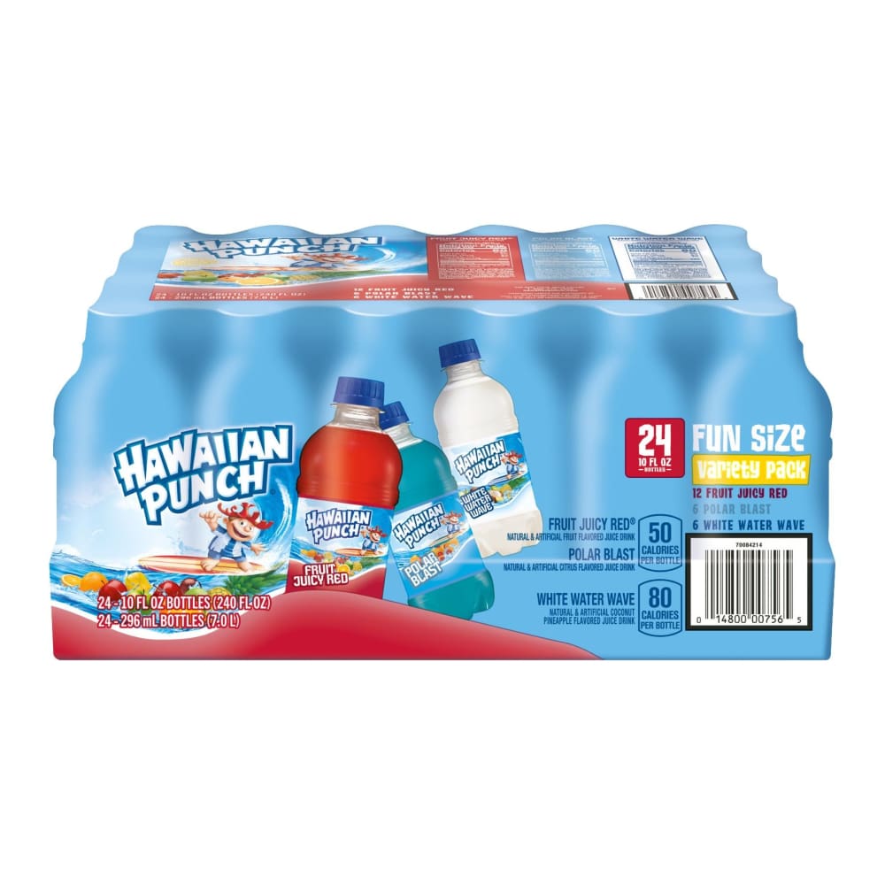 Hawaiian Punch Red White and Blue Variety Pack Bottles, 24 pk./10 fl ...