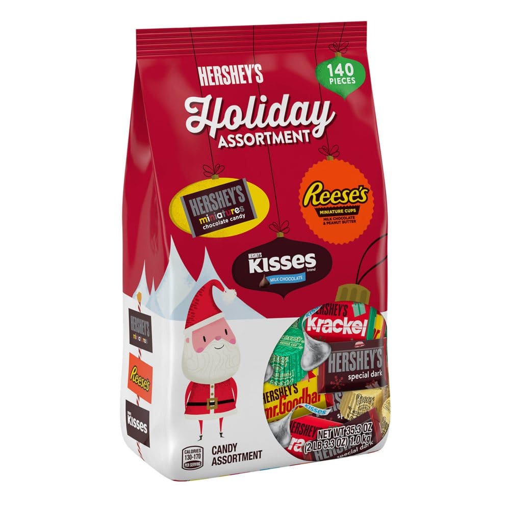 HERSHEY'S and REESE'S Assorted Chocolate, Christmas Candy Bag (35.3 oz ...