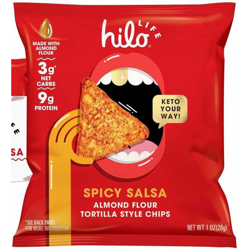 HILO LIFE SNACKS: Spicy Salsa Tortilla Chip, 1 oz (Case of 5) | ShelHealth