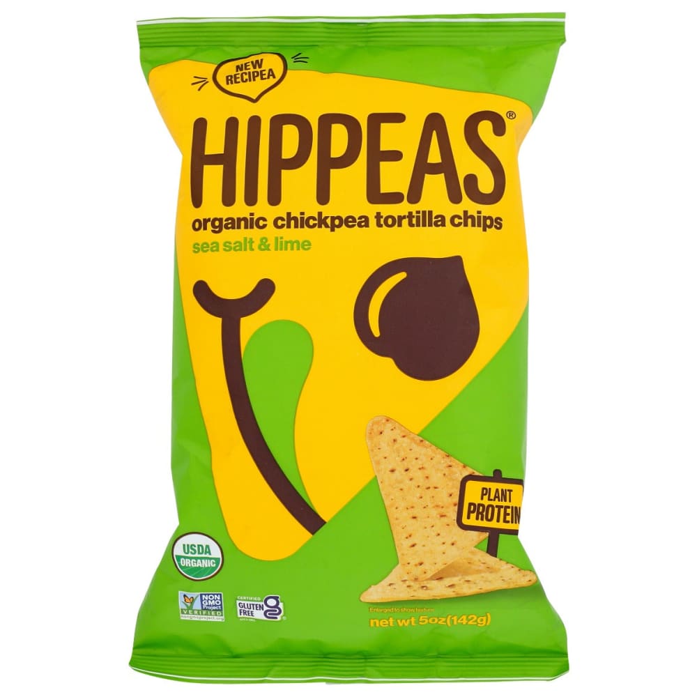 HIPPEAS: Sea Salt Lime Organic Chickpea Tortilla Chips, 5 oz (Case of 4 ...