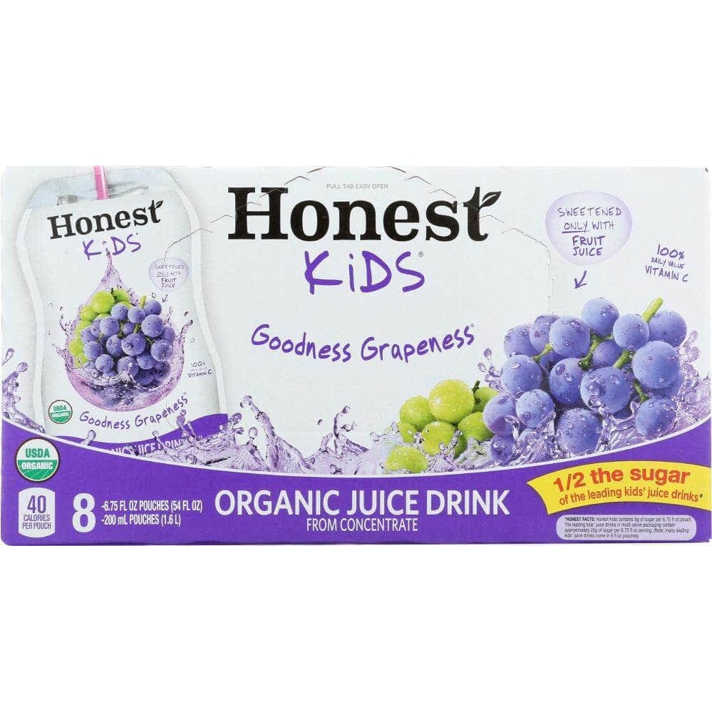 Honest Kids Organic Juice Drink Goodness Grapeness, Gluten Free, Non ...