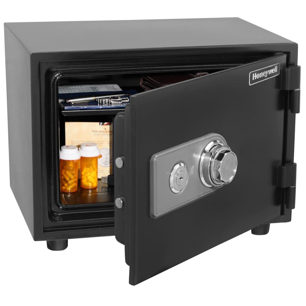 Honeywell 0.58-Cu.-Ft.Water- and Fire-Resistant Safe with Spy-Proof ...