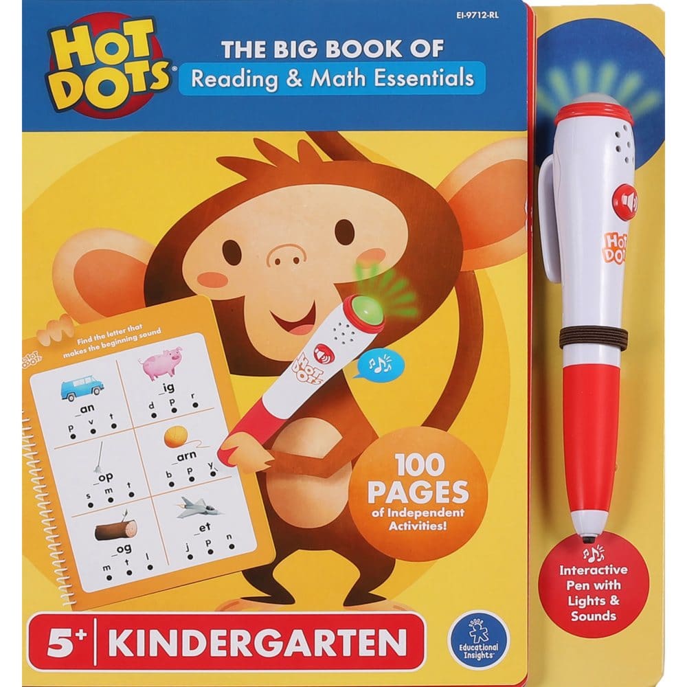 Hot Dots Deluxe Kindergarten Learning Set | ShelHealth