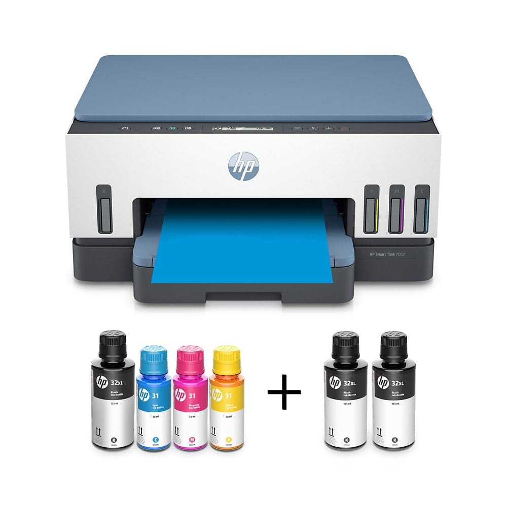 HP Smart Tank 7002 Inkjet Printer, w/ up to 3 Years of Ink (Pack of ...