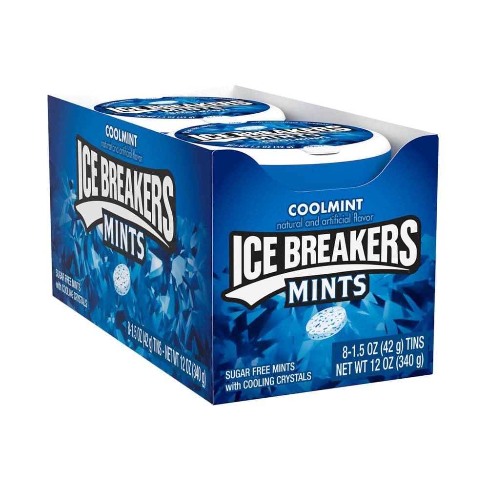 ICE BREAKERS Coolmint With Cooling Crystals, Sugar Free Breath Mints ...